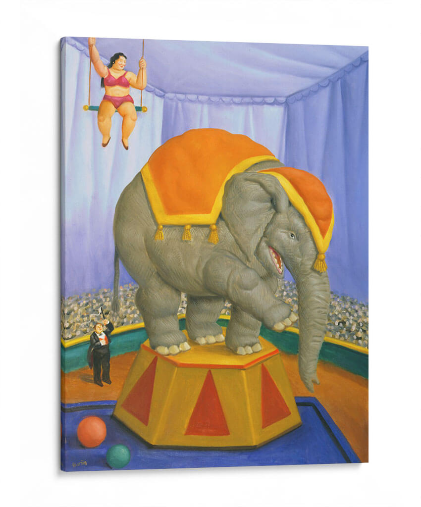 Elefante de circo - Fernando Botero - Canvas Lab